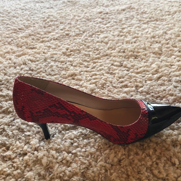 cuple | Shoes | Women Pumps 2 Inch Thin Heelsred And Black | Poshmark